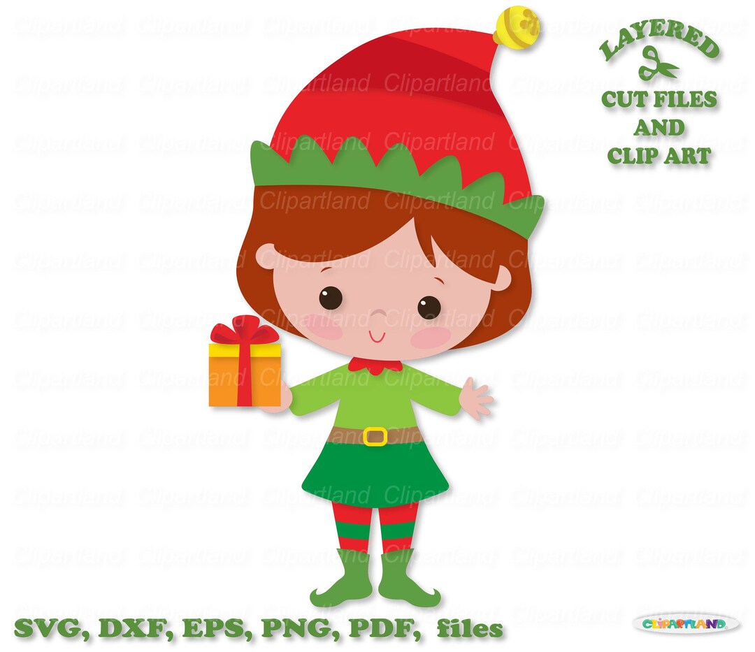 INSTANT Download. Cute Christmas Elf Boy Svg Dxf Cut Files - Etsy