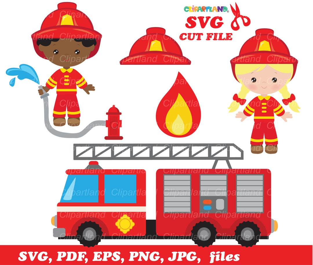 INSTANT Download. Firefighter Svg Cut Files. Fireman Cut Files. Cfm_1 ...