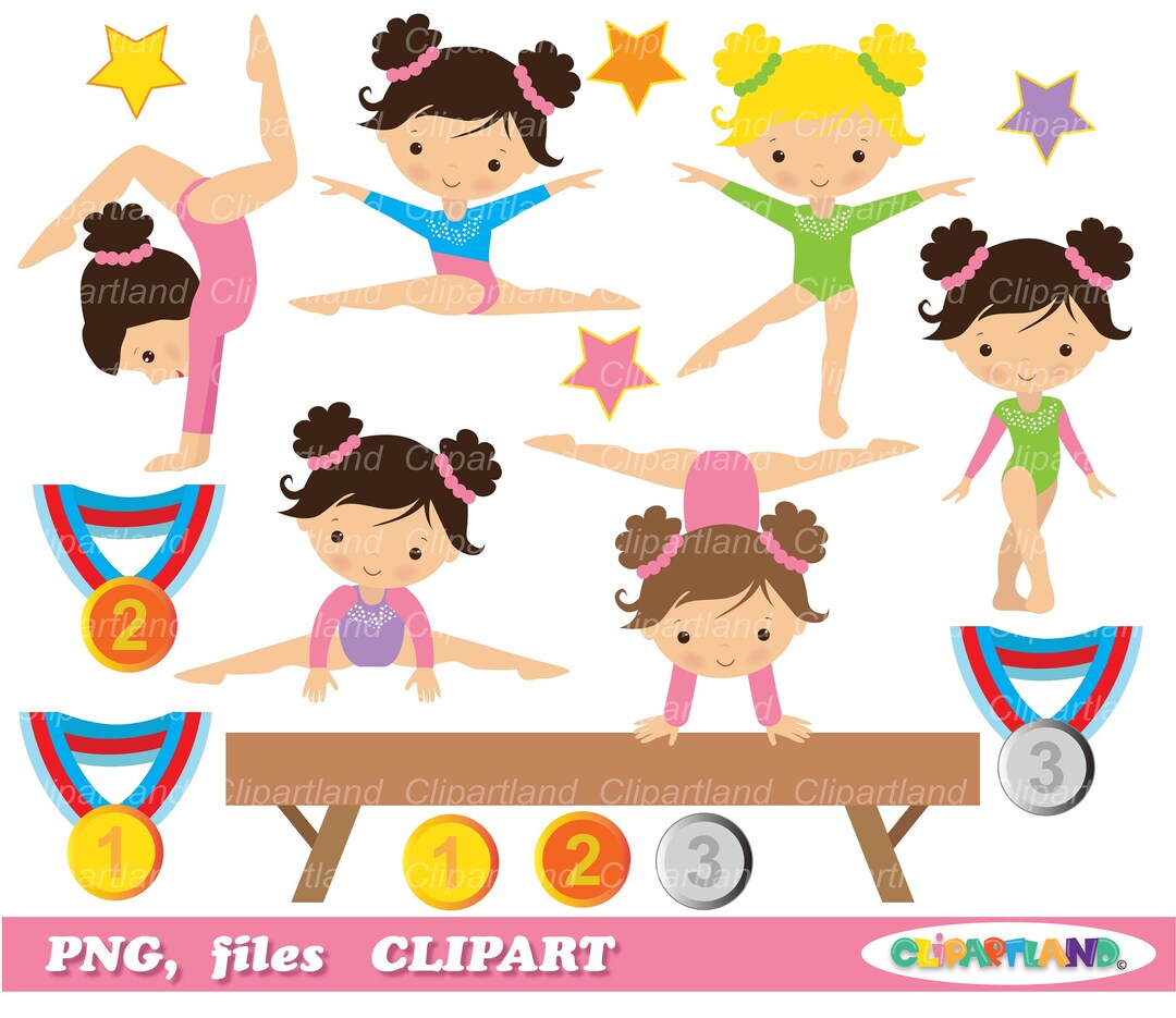 INSTANT Download. Personal and Commercial Use Included! Gymnastics Girl ...