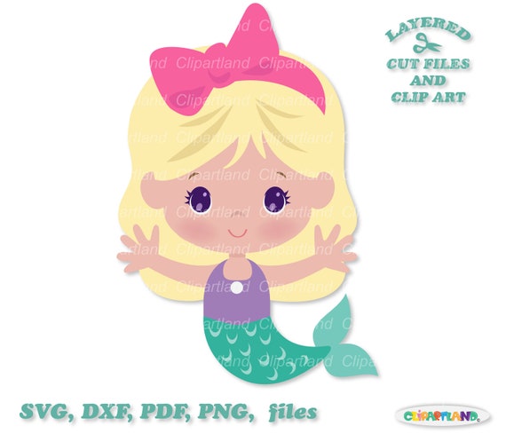 INSTANT Download. Cute Baby Mermaid Svg Cut File and Clip Art. - Etsy
