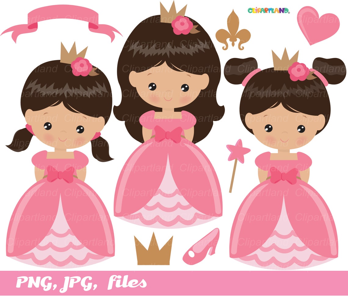 INSTANT Download. Cute Princesse Clip Art. Cp_39. Personal and - Etsy