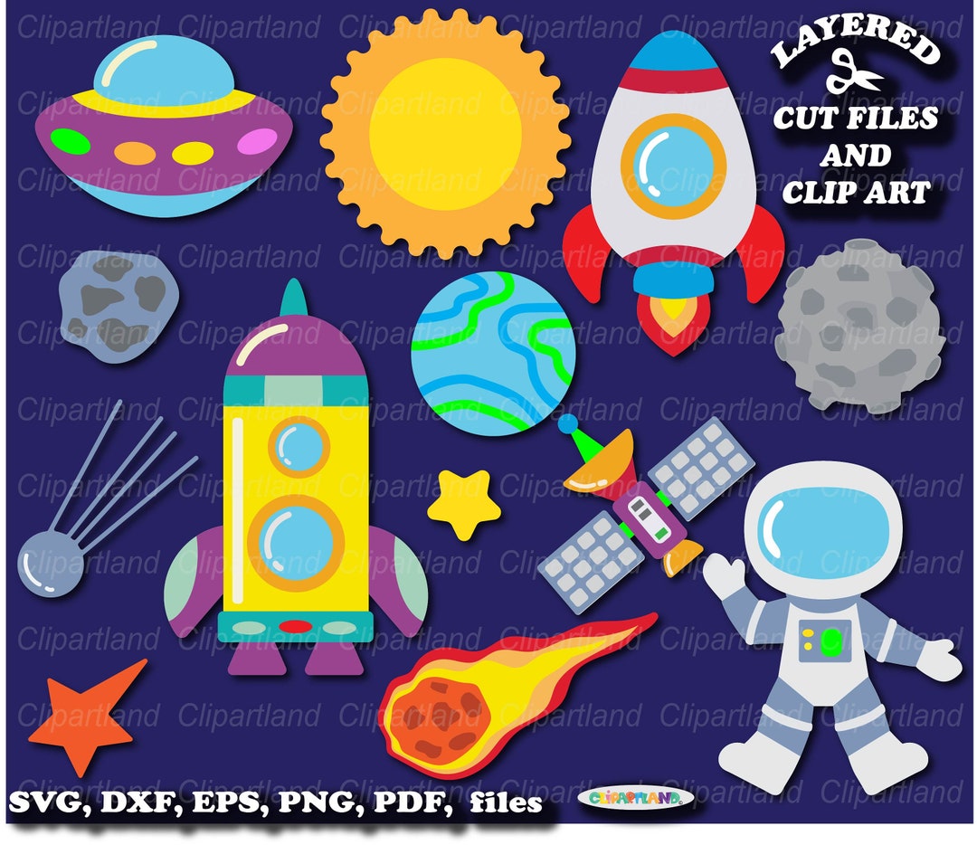 INSTANT Download. Space Svg Cut File and Clip Art. Personal and ...