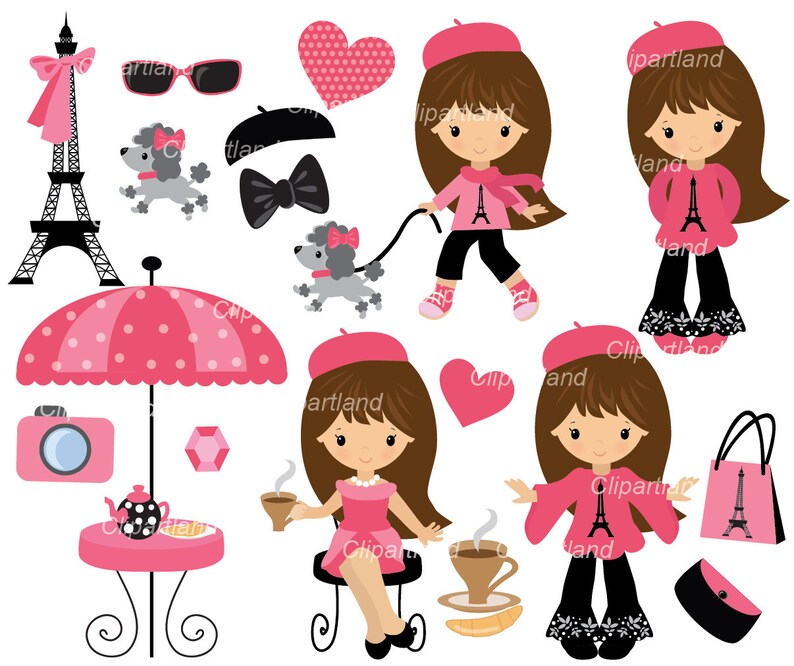 INSTANT Download. Paris Clip Art. Cp_32. Personal and - Etsy