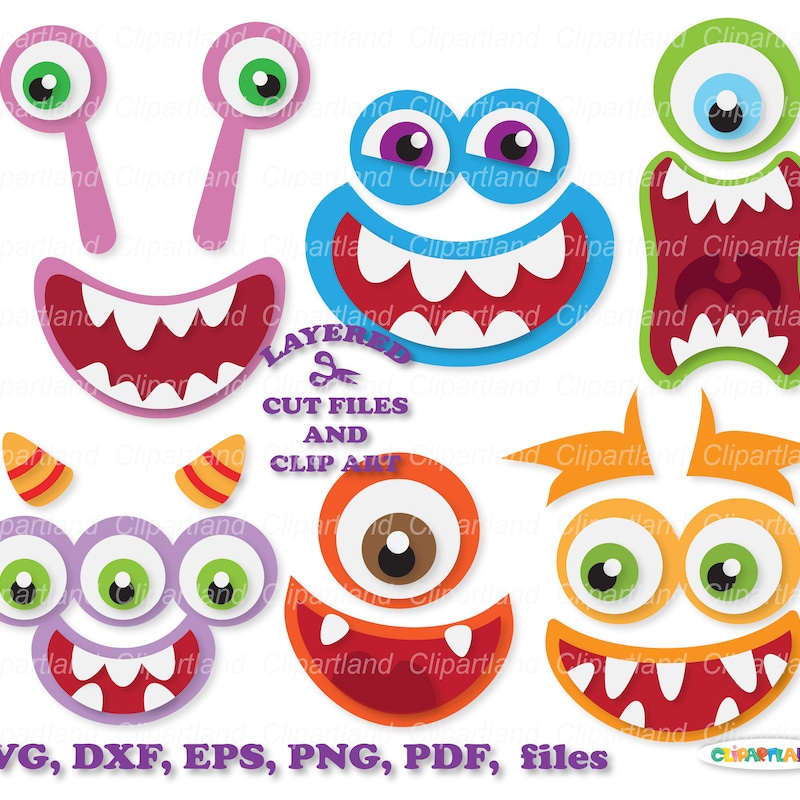 Monster Mash Clipart - Etsy