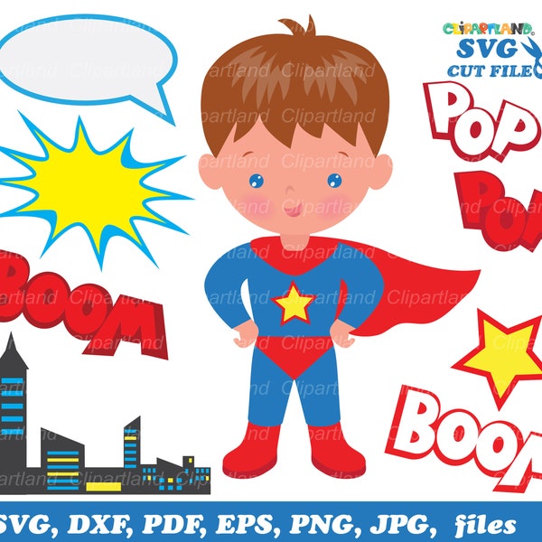 Superhero Clip Art - Etsy