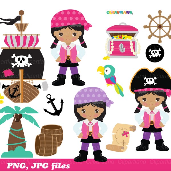 Pirate Clip Art - Etsy UK