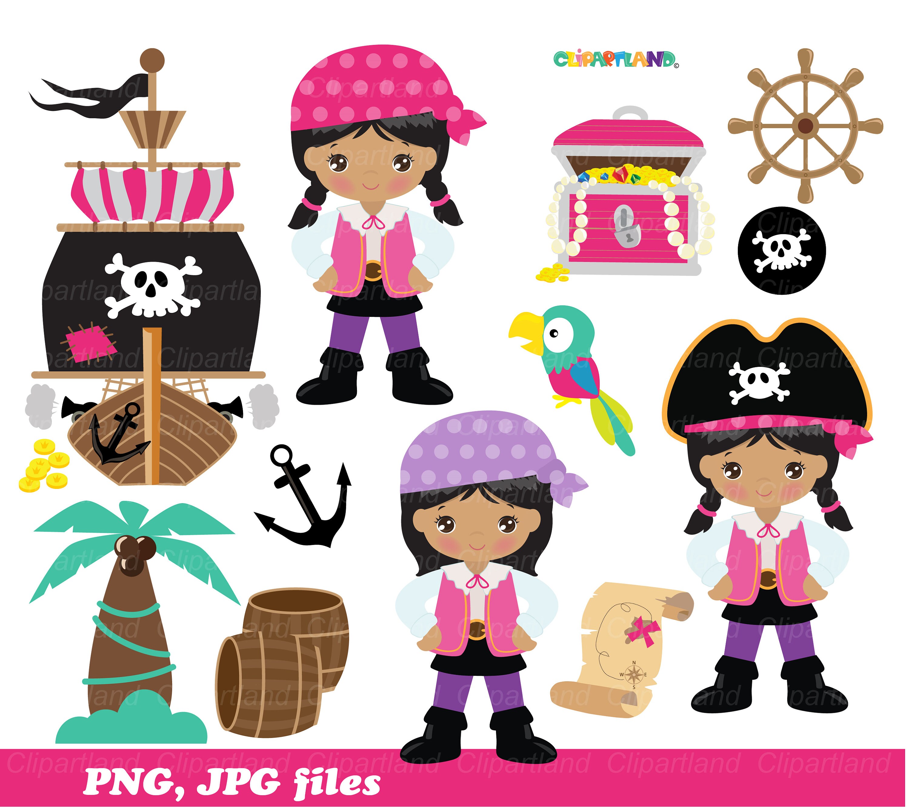 Girl Pirate Clipart