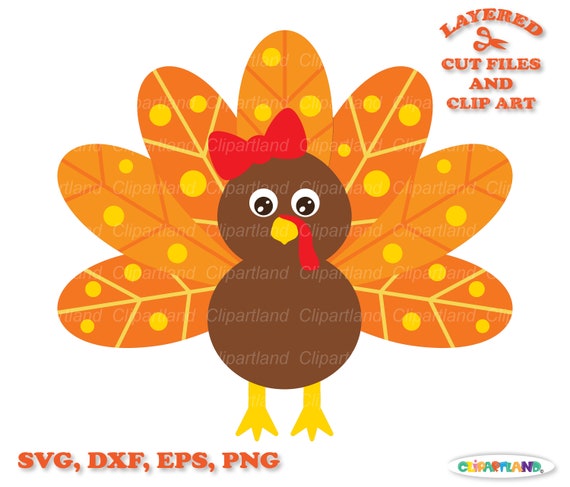INSTANT Download. Cute Turkey Svg Cut File and Clip Art. - Etsy