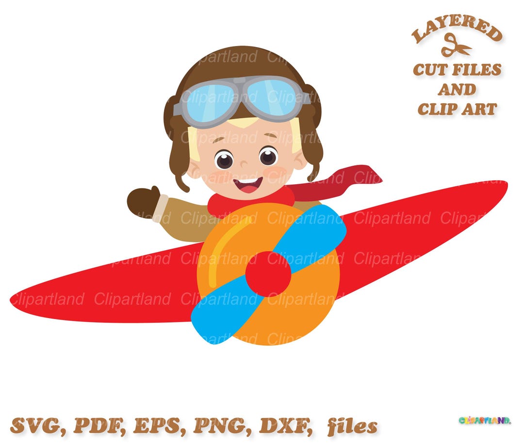 INSTANT Download. Cute Little Aviator Boy Svg Cut File. Personal and ...