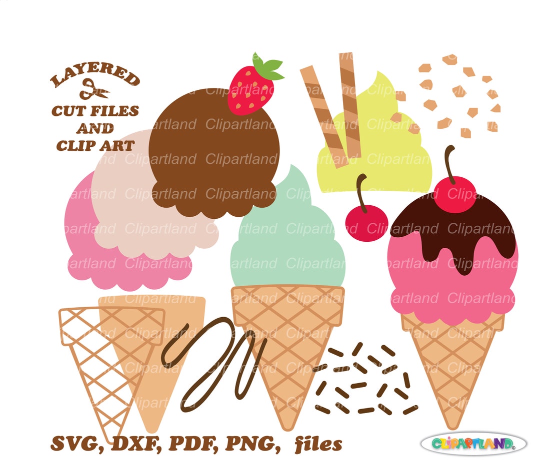 INSTANT Download. Ice Cream Constructor Svg Cut File and Clip Art ...