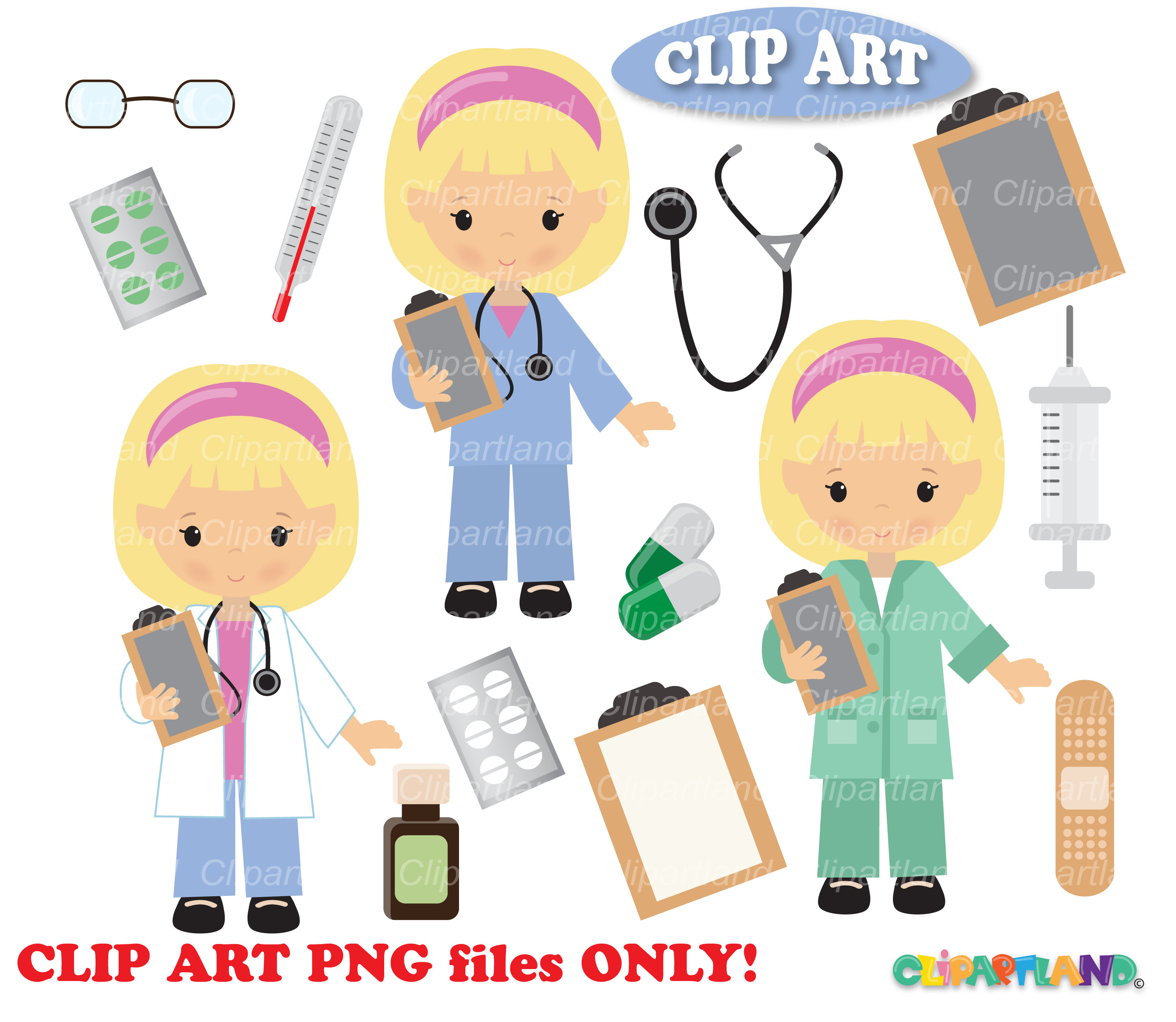 INSTANT Download. Doctor Nurse Clip Art. Cd_9_doctor. - Etsy