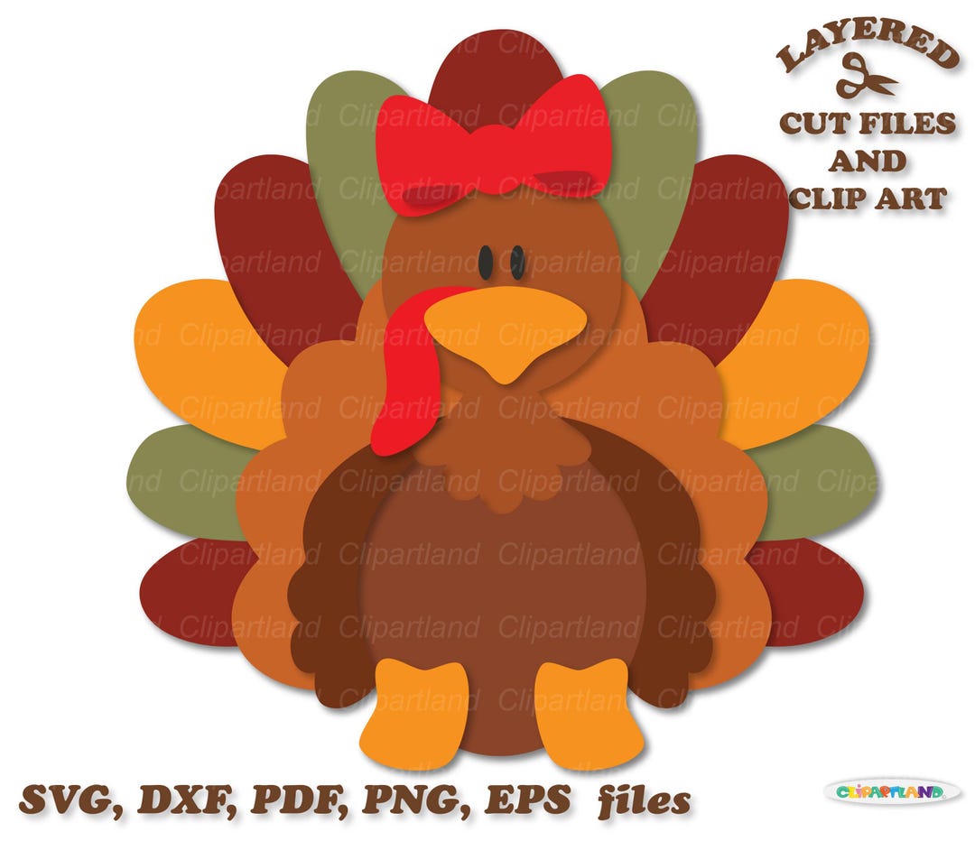 INSTANT Download. Thanksgiving. Cute Turkey Svg Cut Files and Clip Art ...