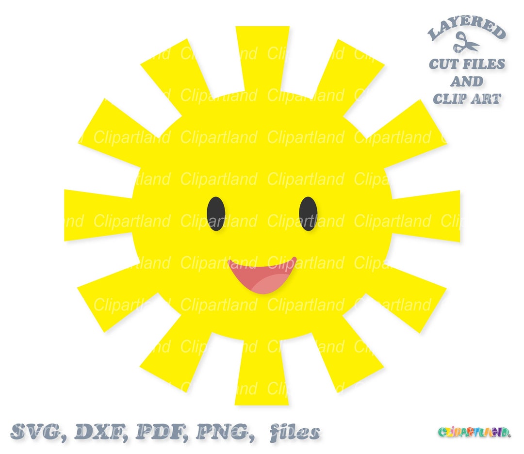 INSTANT Download. Cute Sun Cut File and Clip Art. Personal and ...
