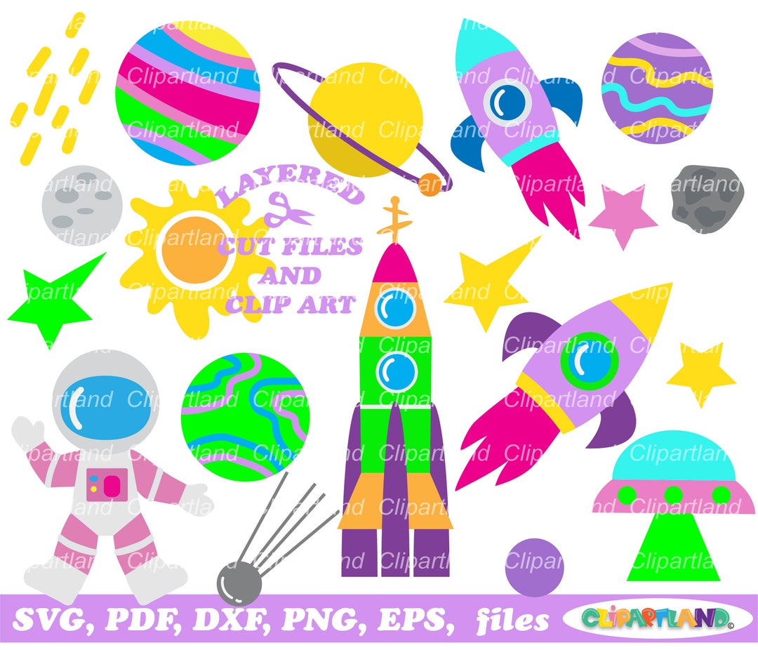 INSTANT Download. Space Svg Cut File and Clip Art. Commercial - Etsy