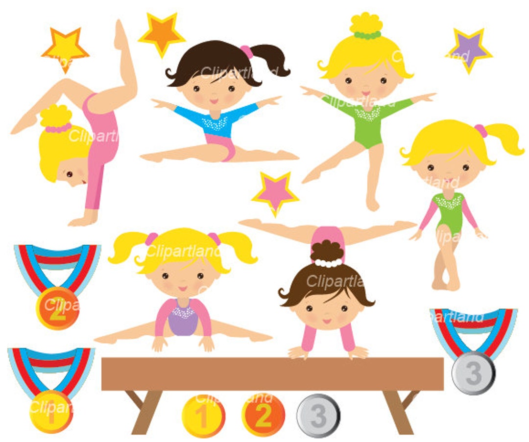 INSTANT Download. Gymnastics Clip Art. Cgym_5. Personal and Commercial ...
