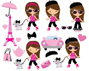Paris Clip Art - Etsy