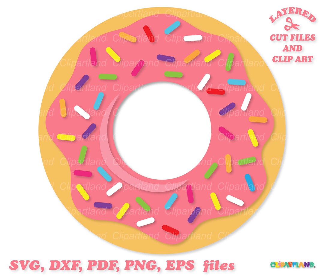 INSTANT Download. Donut Cut File Svg. Personal and Commercial Use. D_1 ...