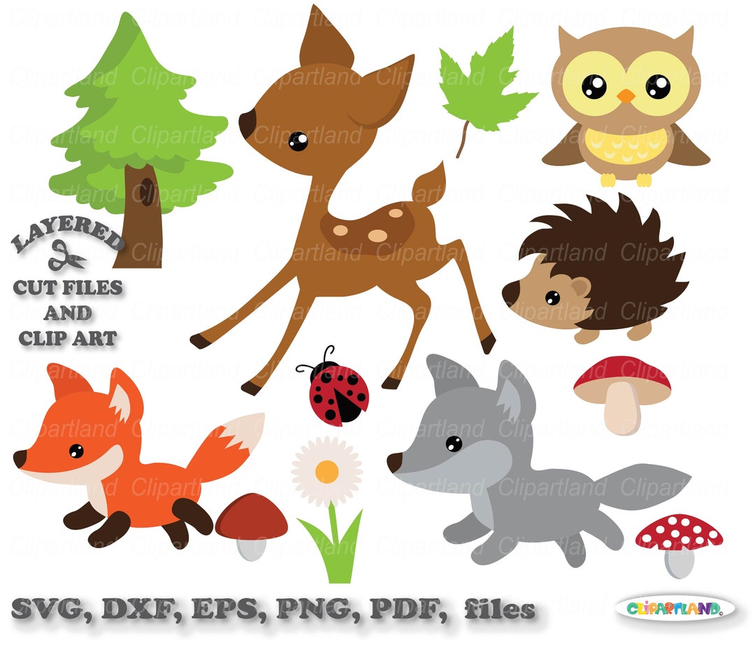 INSTANT Download. Forest Animals. Forest Friends Svg Cut File and Clip ...
