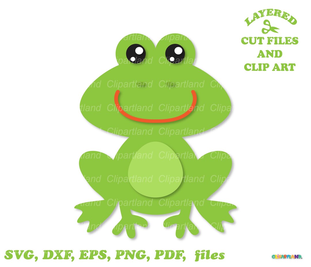 INSTANT Download. Cute Little Frog Svg Cut File and Clip Art ...