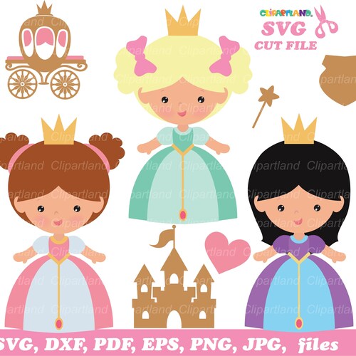 INSTANT Download. Cute Princess Svg Cut Files. P_7. Personal - Etsy