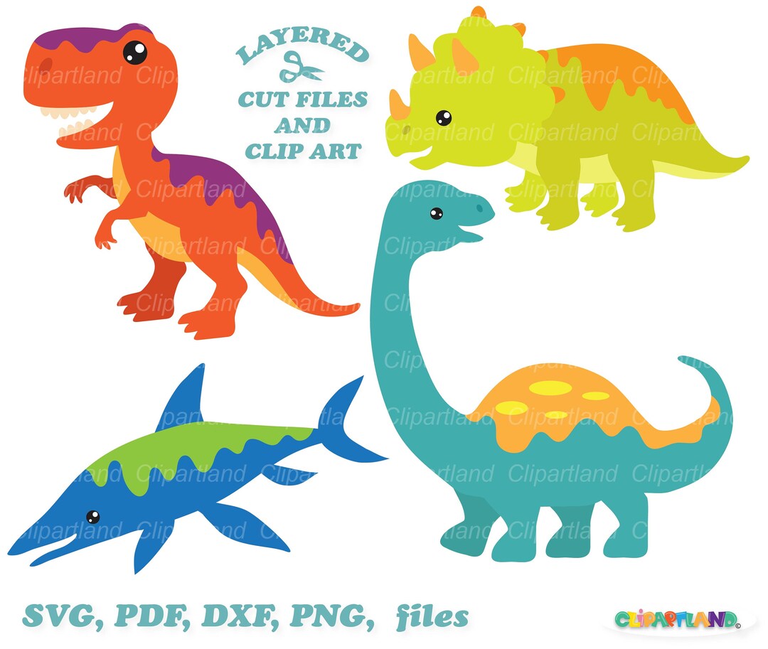 INSTANT Download. Cute Dinosaur Svg Cut Files. D_30. Personal and ...