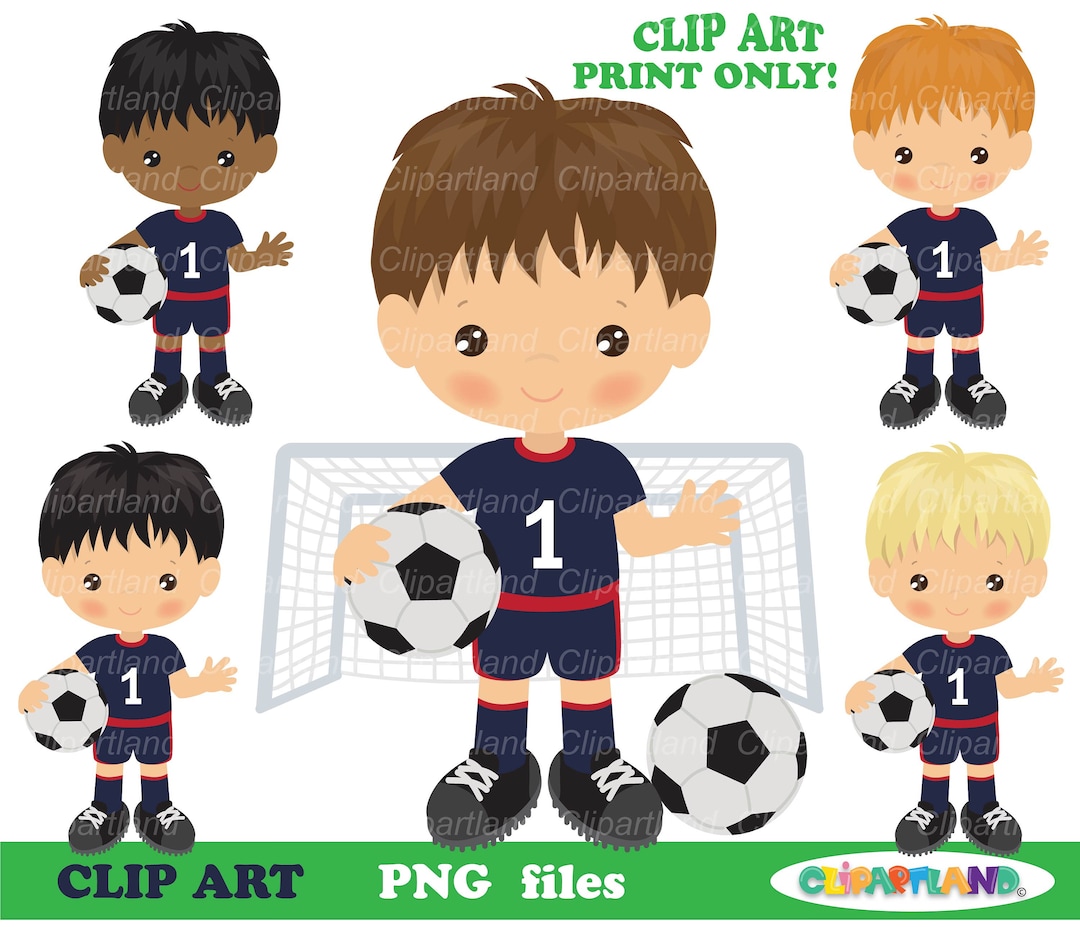 INSTANT Download. Soccer Boy Clip Art Png Files. S_12. Personal and ...