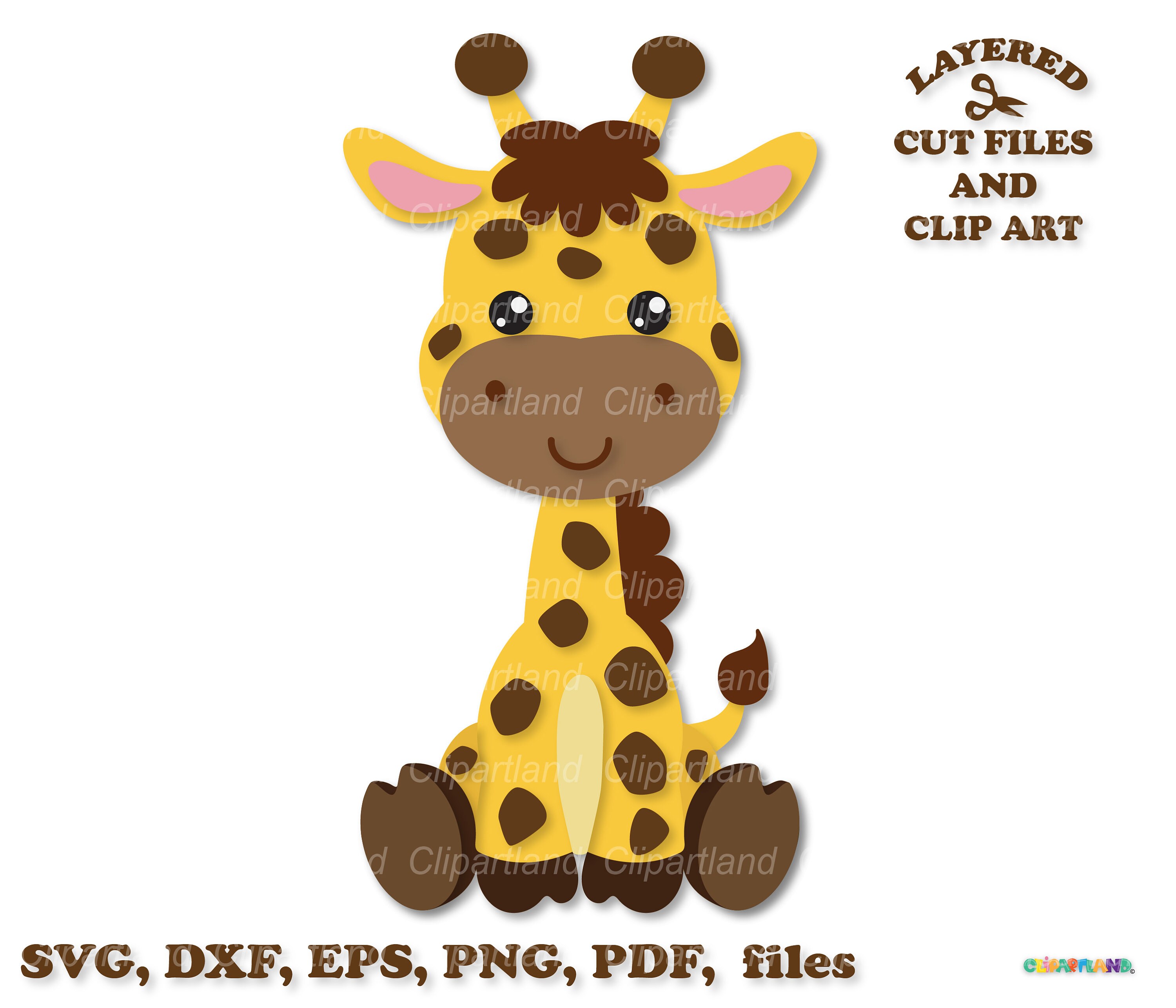 INSTANT Download. Baby Giraffe Cut Files and Clip Art. - Etsy Australia