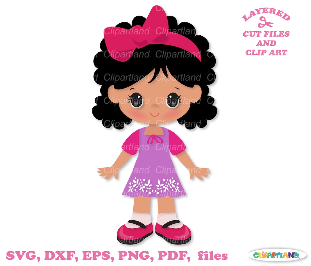 INSTANT Download. Cute Little Girl Svg Cut File and Clip Art. Personal ...