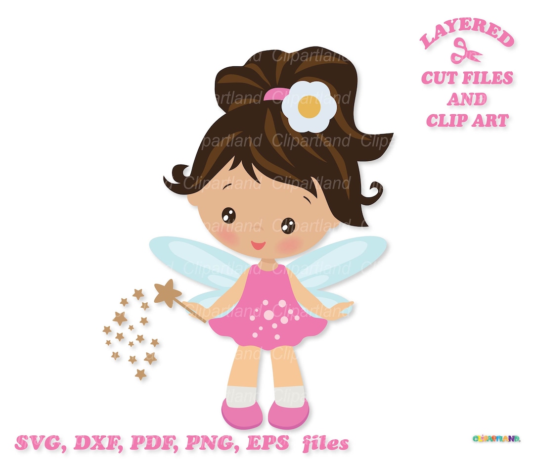 INSTANT Download. Cute Little Garden Fairy Girl Svg Cut File and Clip ...
