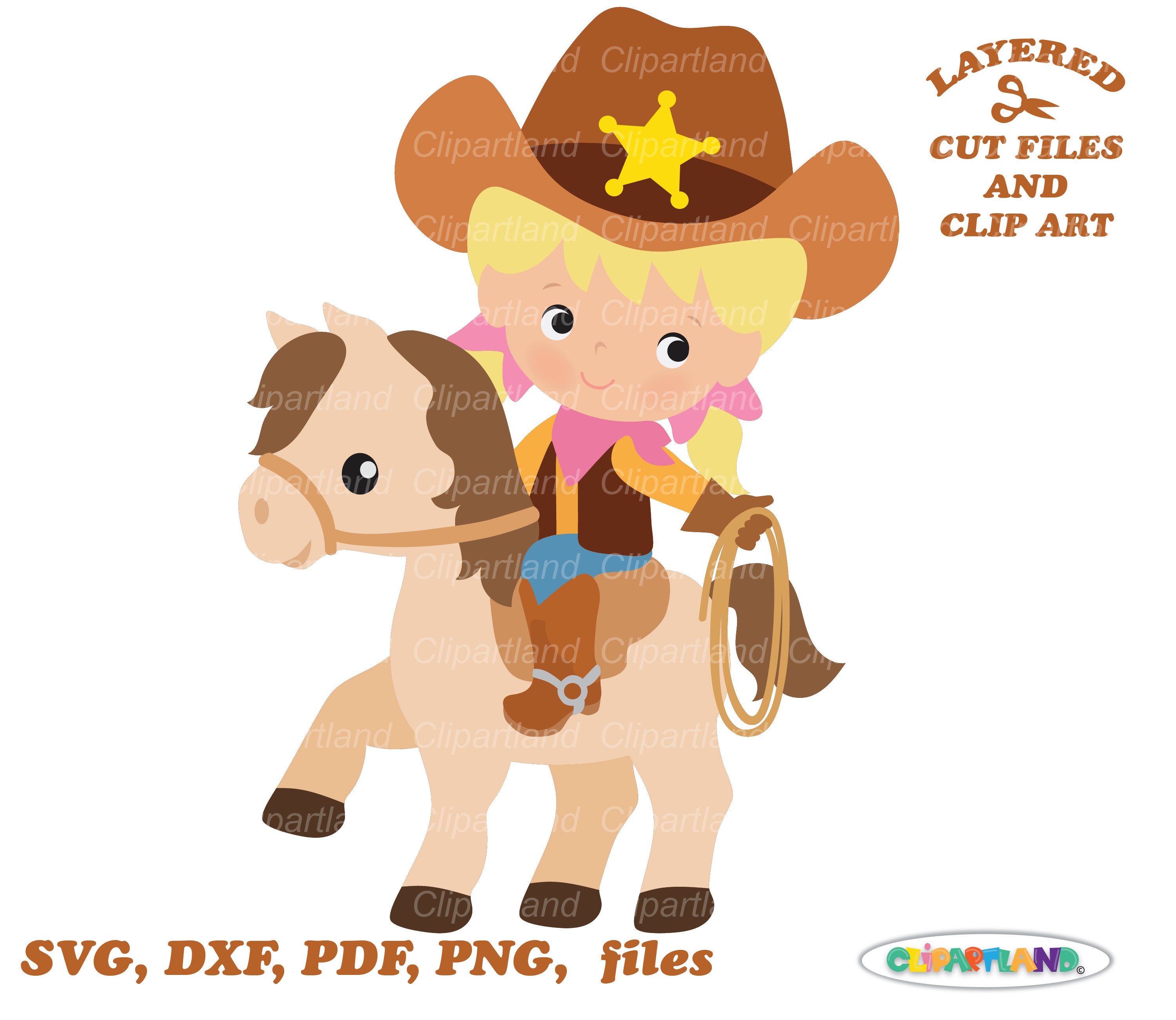 Clipart Cowgirl With Lasso Clip