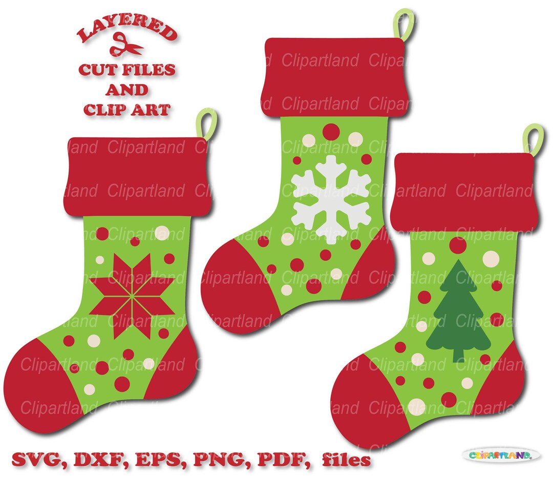 INSTANT Download. Christmas Stocking SVG Cut File. Personal and ...