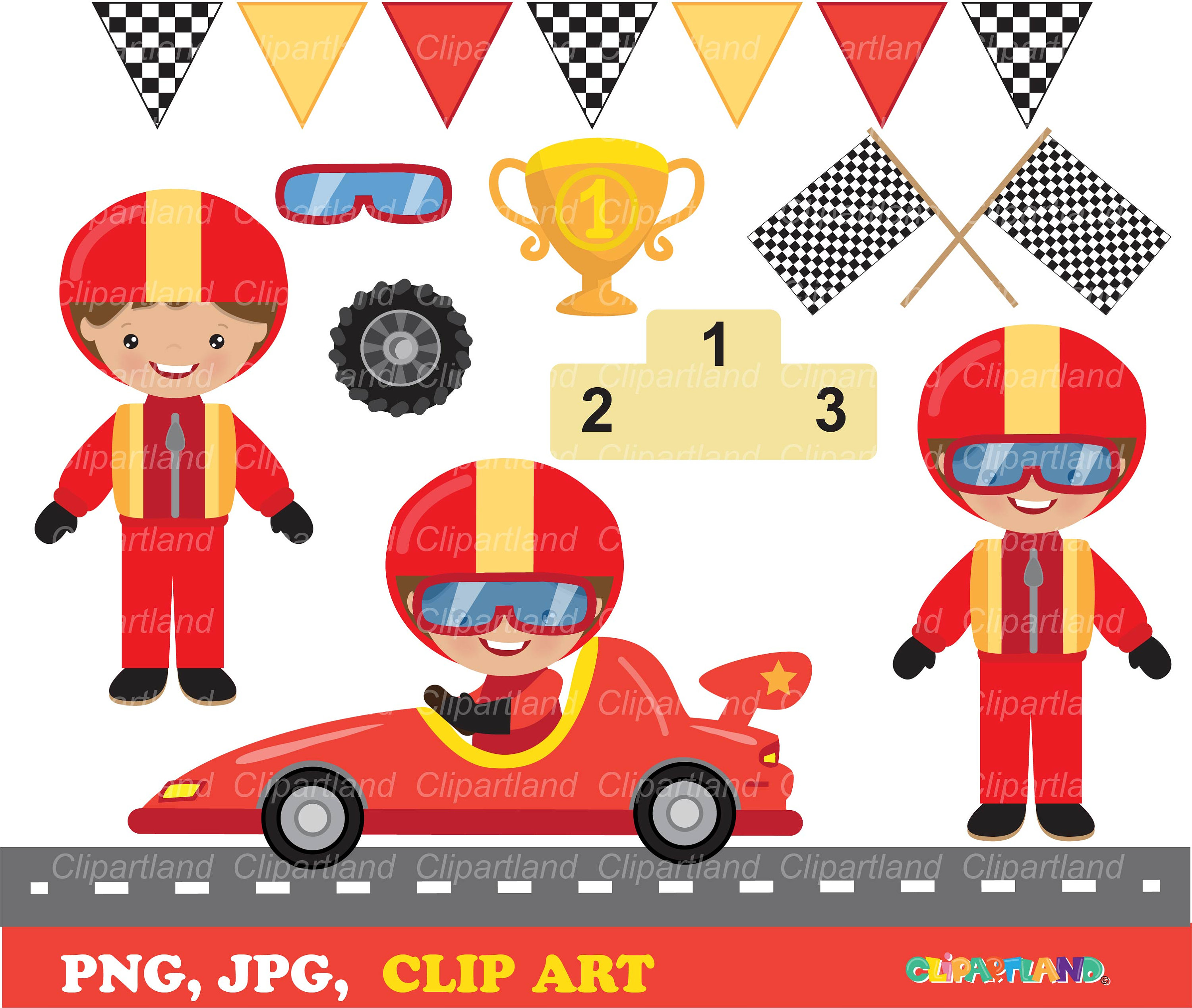 Race Car Driver Clip Art