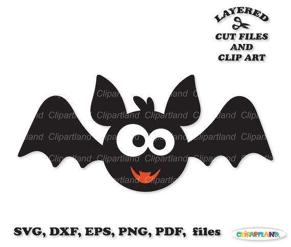 INSTANT Download. Cute Halloween Bat Svg Cut Files and Clip - Etsy