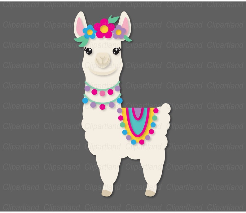 INSTANT Download. Commercial License is Included! Cute Llama Cut File ...