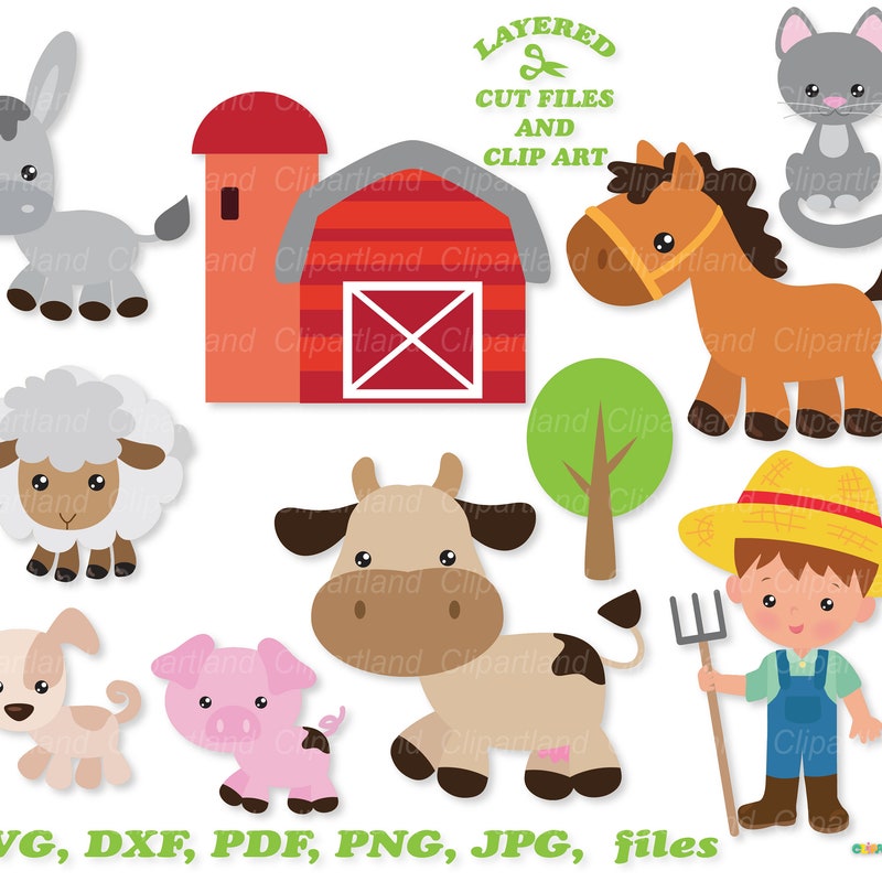 Farm Animal Svg - Etsy