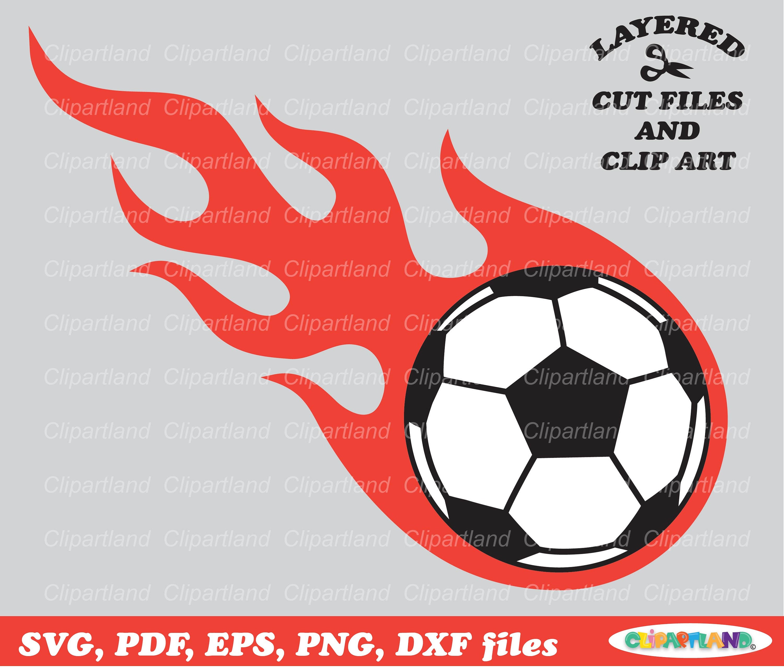 Soccer Ball On Fire Clip Art