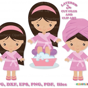 INSTANT Download. Cute Spa Girl Svg Cut Files. Personal and Commercial ...
