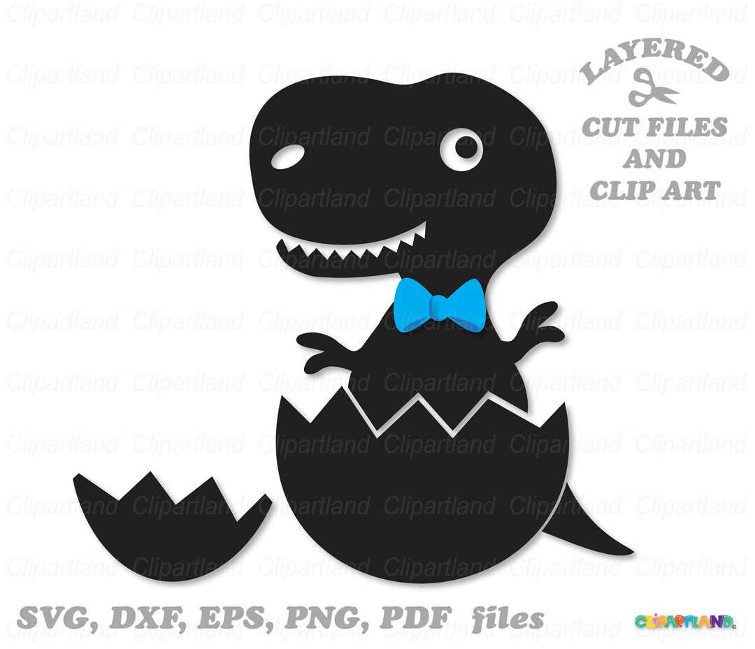 INSTANT Download. T-rex Baby Dinosaur Svg Cut File and Clip Art ...