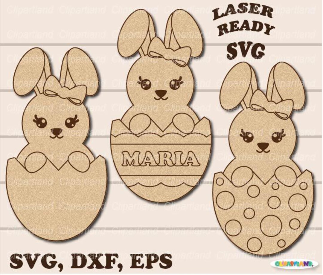 INSTANT Download. SVG Paint Kit. Easter Bunny Girl Set. Easter Egg Hunt ...