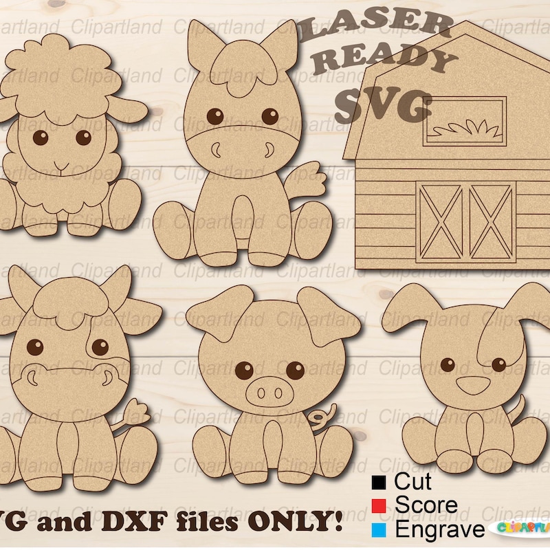 Wooden Paintable Animals - Etsy