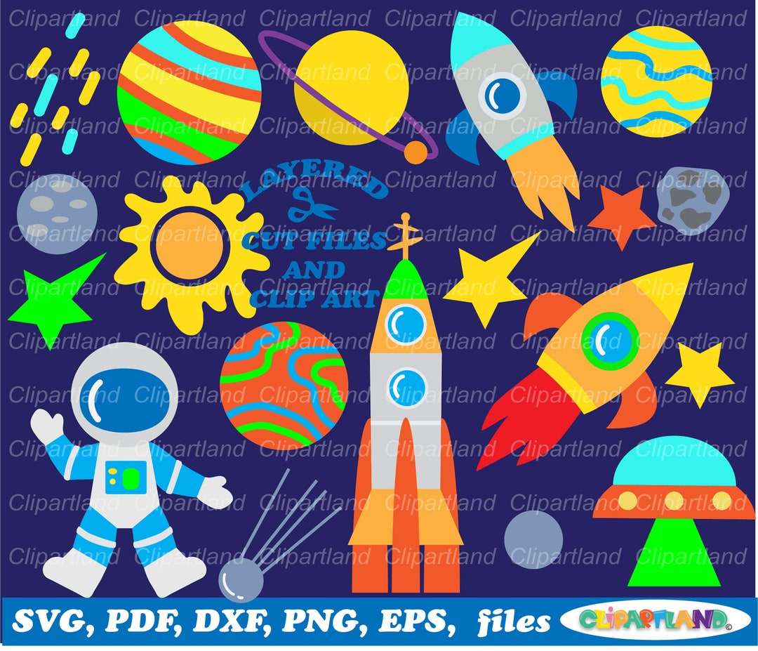 INSTANT Download. Space Svg Cut File and Clip Art. Commercial License ...