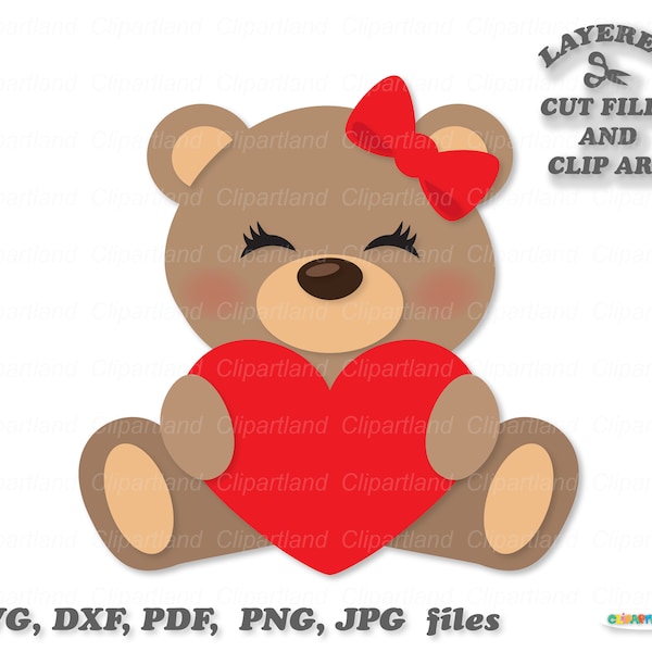Valentine Teddy Bear - Etsy
