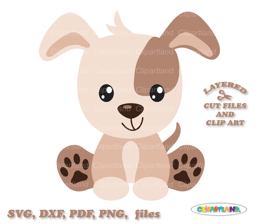 INSTANT Download. Cute Sitting Puppy Dog Svg Cut File and Clip Art ...