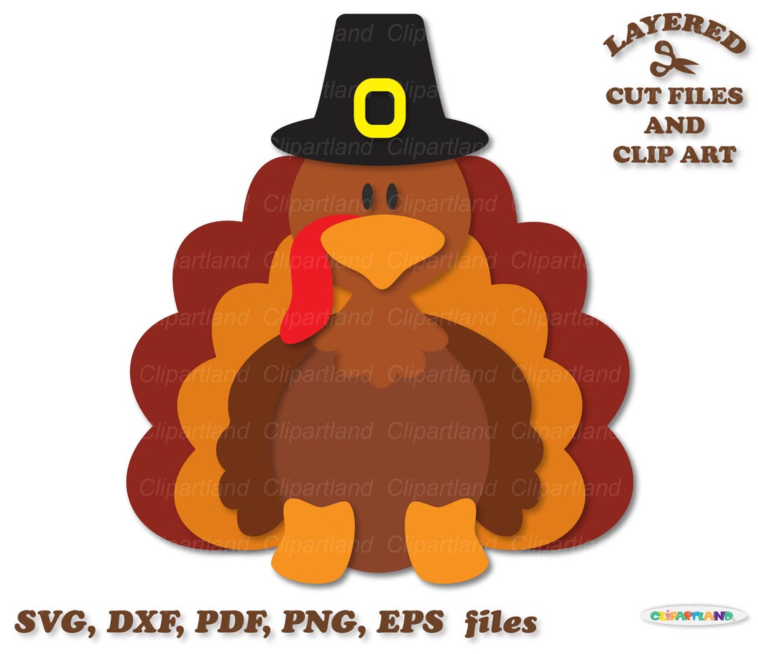 INSTANT Download. Thanksgiving. Cute Turkey Svg Cut Files and Clip Art ...