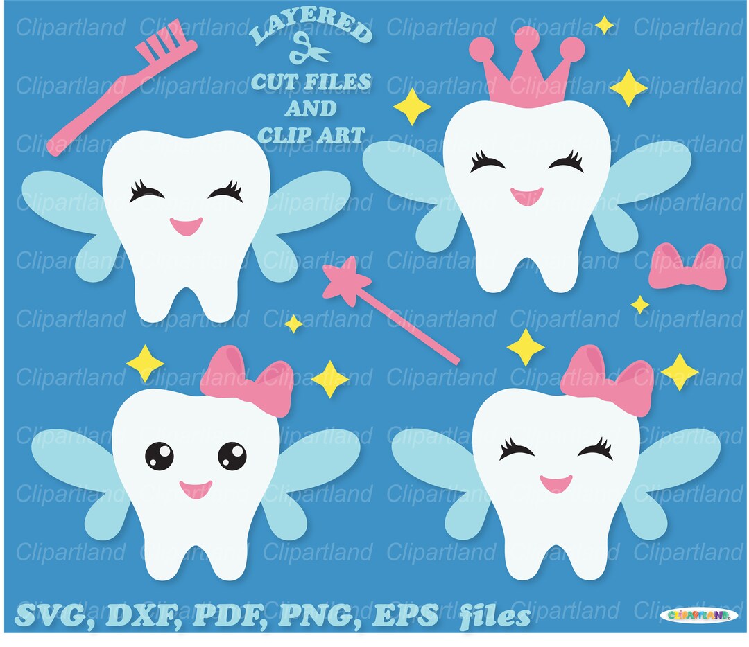 INSTANT Download. Cute Tooth Fairy Cut File and Clip Art Svg ...