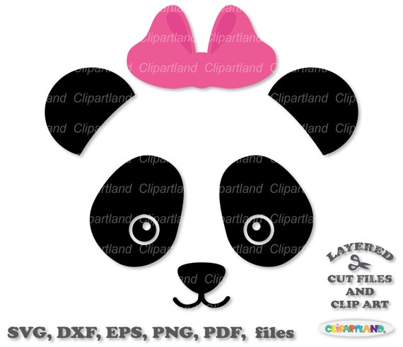 INSTANT Download. Cute Panda Face Svg Cut File and Clip Art. - Etsy
