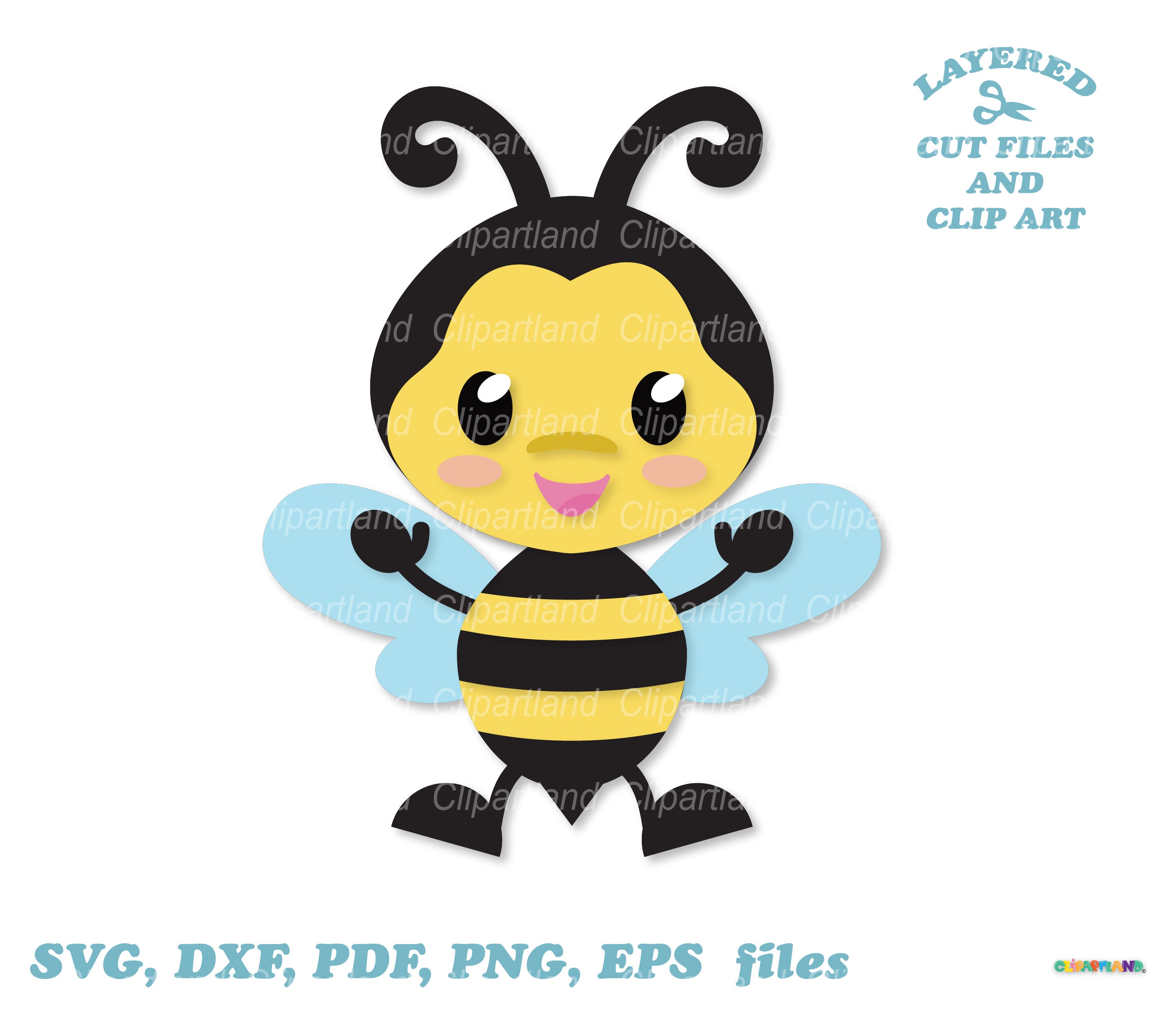 INSTANT Download. Cute Busy Bee Svg Cut File and Clip Art. - Etsy Canada