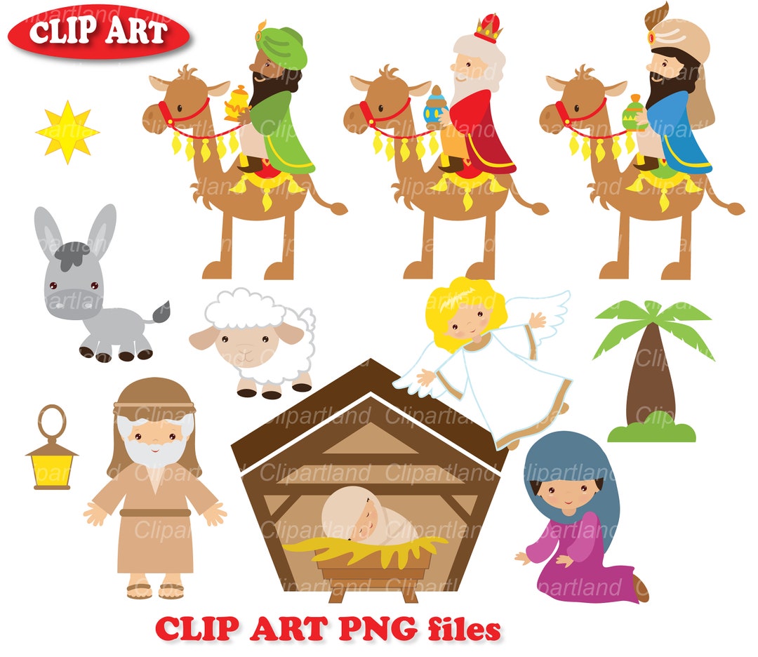 INSTANT Download. Nativity Clip Art. Christmas Clip Art. Ccnat_3 ...