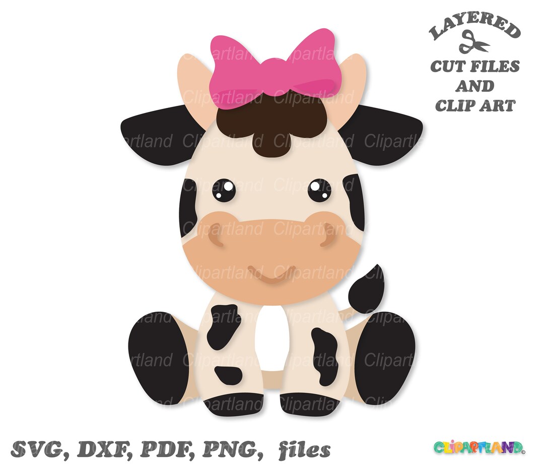 INSTANT Download. Little Sitting Cow Svg Cut File and Clip Art ...