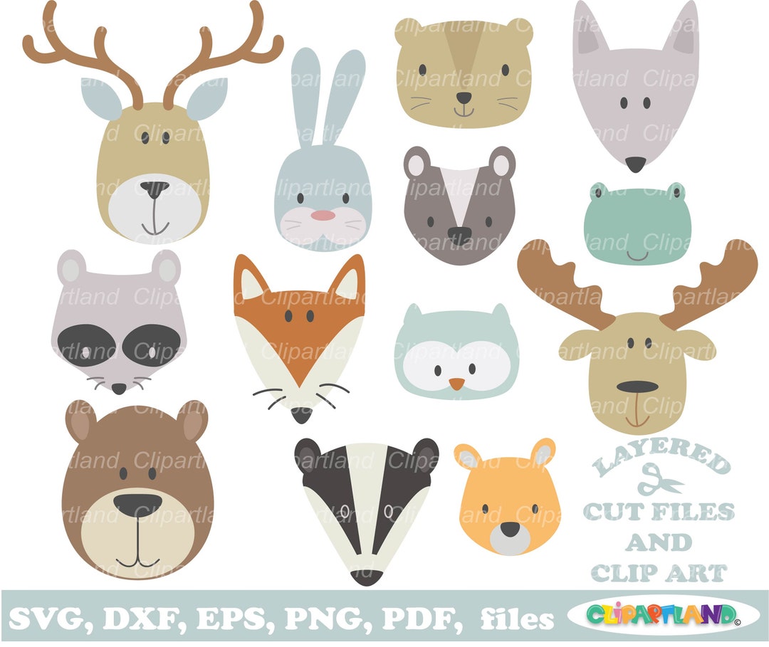 INSTANT Download. Commercial License is Included! Cute Forest Animal ...